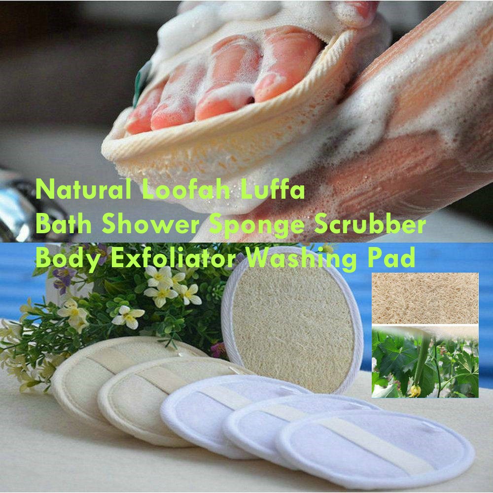 Natural Loofah Luffa Bath Shower Sponge (9cm* 12cm) Scrubber Body ...