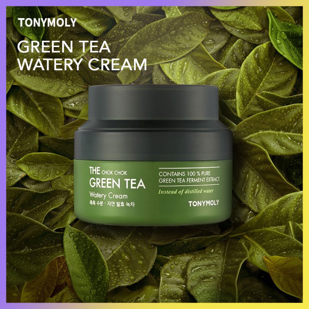 [TONYMOLY] THE CHOK CHOK GREEN TEA WATERY CREAM 60ml | Shopee Singapore