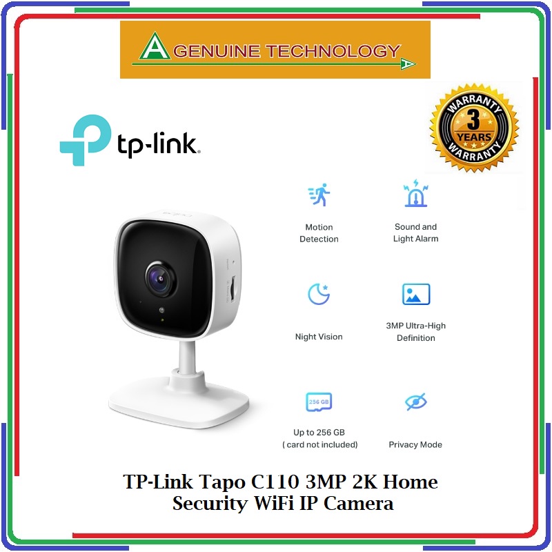 TP-Link Tapo C110 3MP Home Security WiFi IP Camera | Shopee Singapore