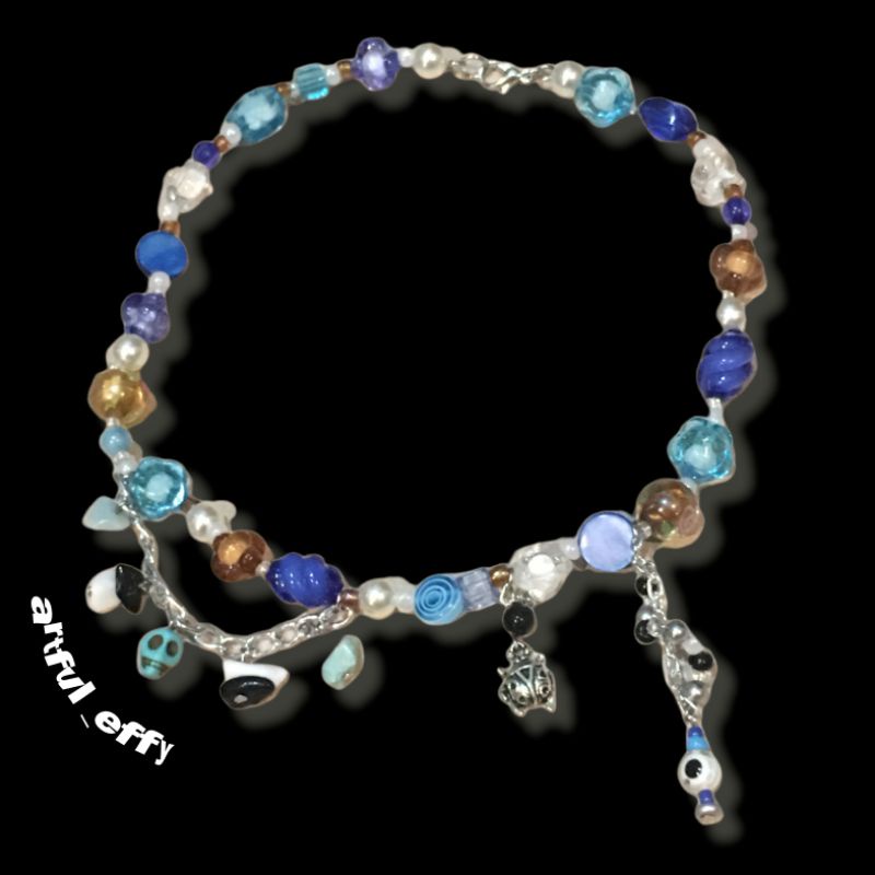 Corpse Bride Beaded Necklace | Artful Effy Halloween Grunge Collection ...