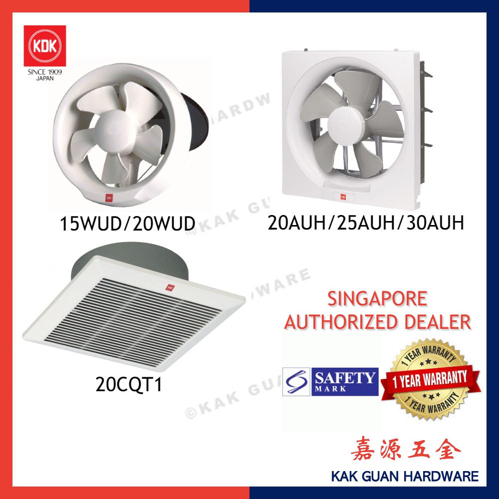 KDK VENTILATING FAN 15WUD/20WUD/20AUH/25AUH/30AUH/20CQT1 | Shopee Singapore
