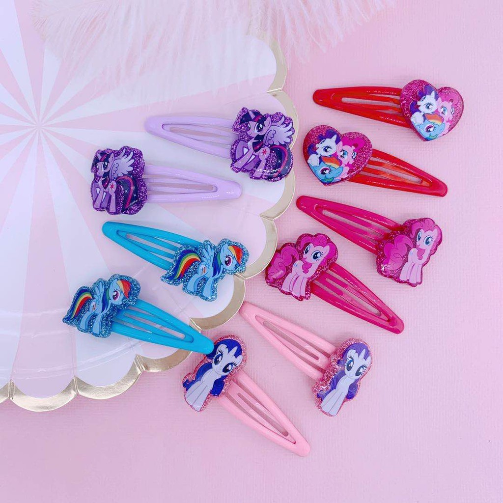 1 Pair of My Little Pony Design Kids Hair Accessorise Hair Clip ...