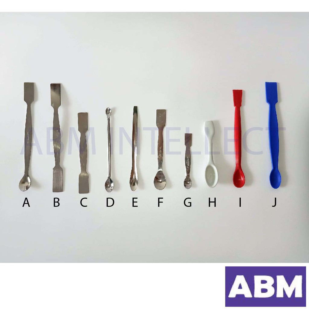 Laboratory Spatula Large Spoon Small Spoon Flat Stainless Steel Plastic ...