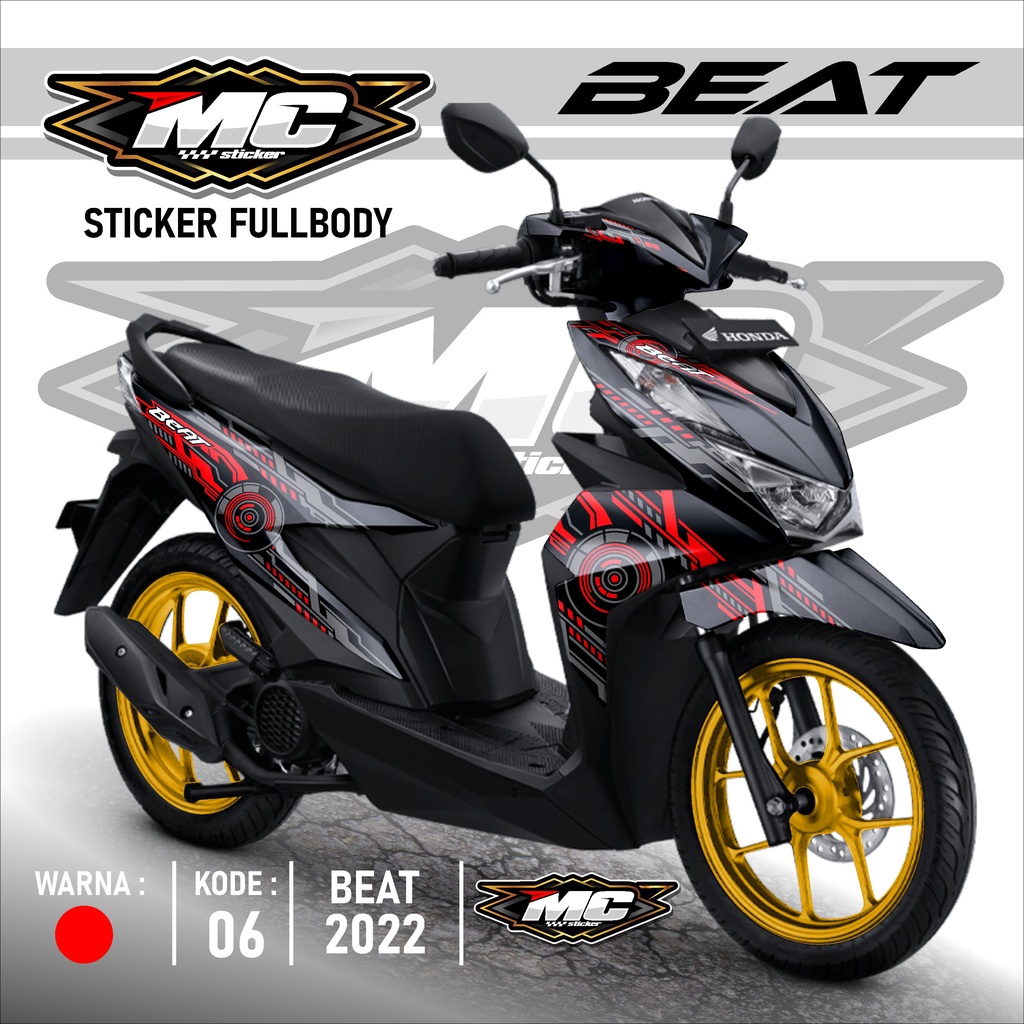 Mc Cutting Sticker Decal Beat Deluxe Beat Street Full body 2020 2021 ...