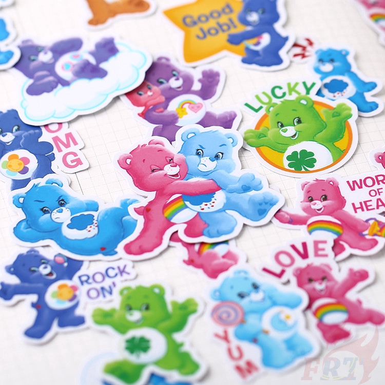 Care Bears Diary Manual Stickers Q-2 40Pcs/Set Cartoon Album Scrapbooks ...