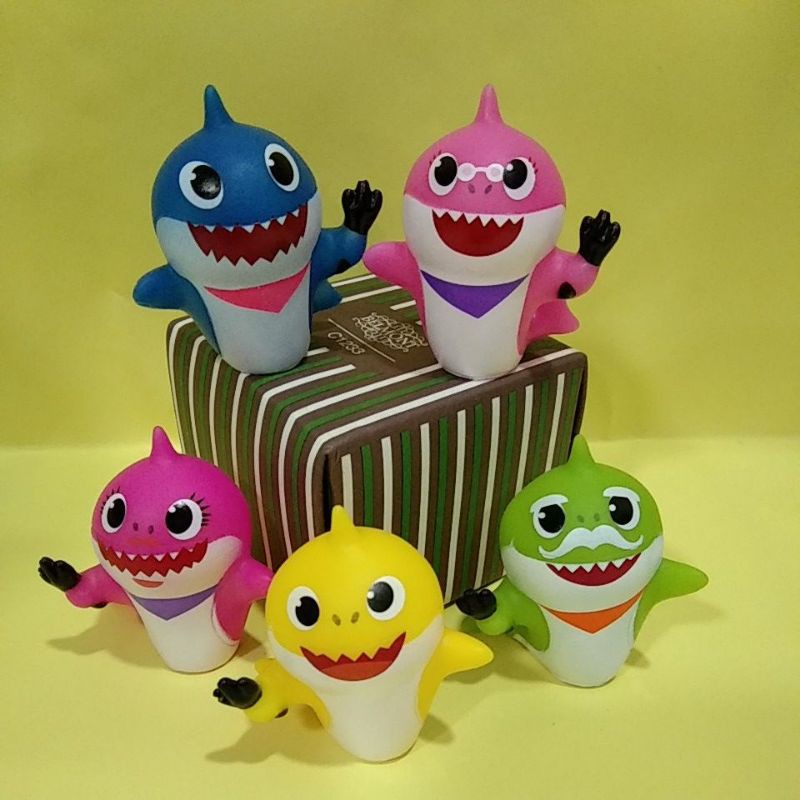 4cm baby shark 5pcs cake topper cake deco toy | Shopee Singapore