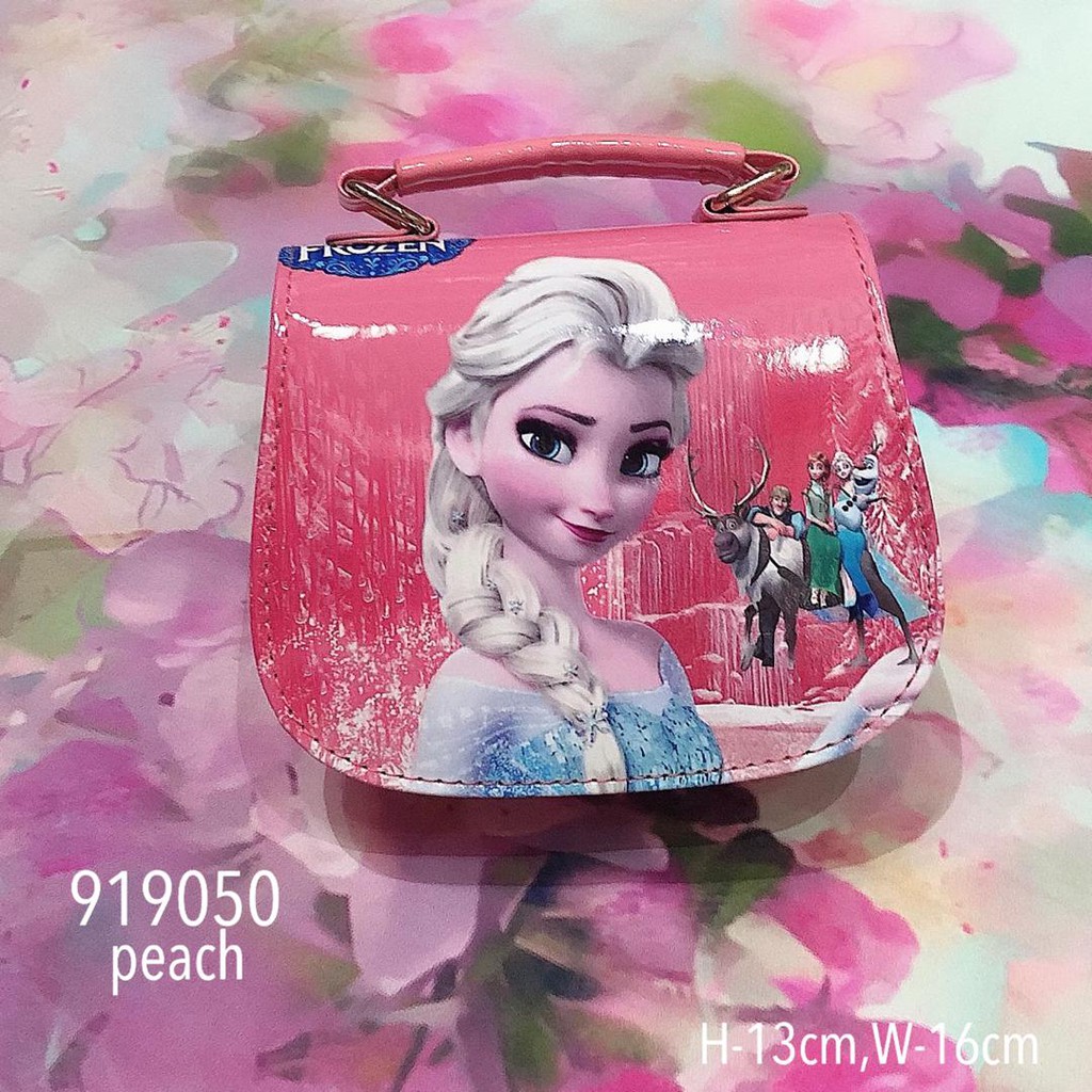 Dissney Cartoon Frozen Princess Elsa Twins Kitty Kids Sling Bag Girls ...