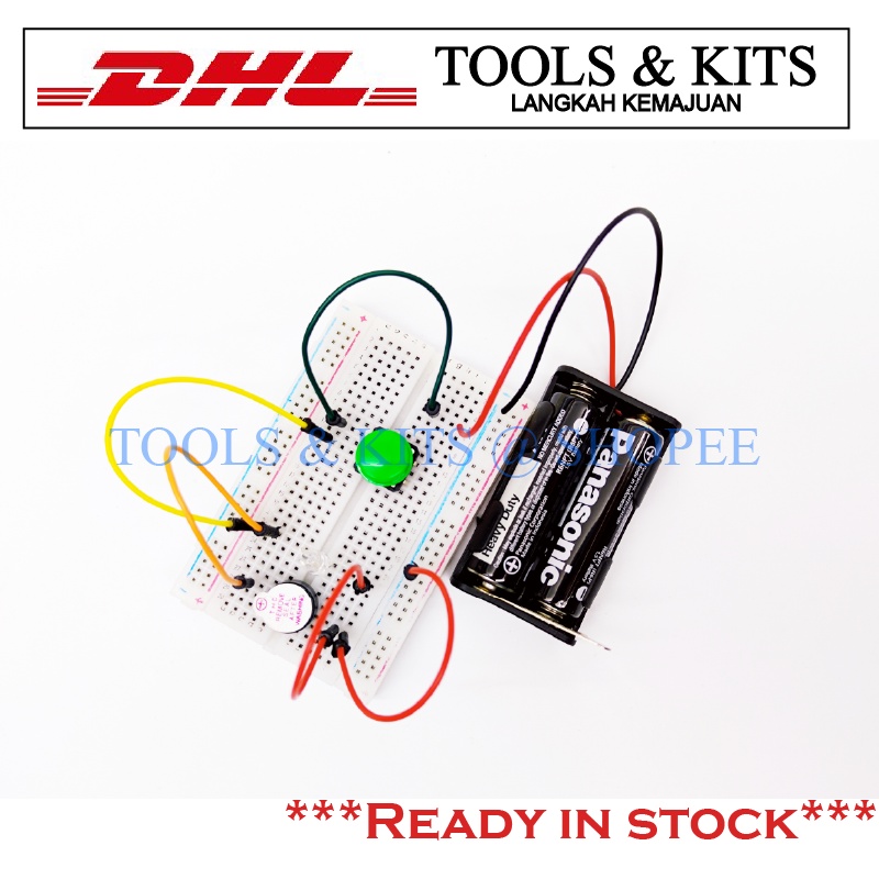 Simple Morse Code Kit using Arduino Breadboard with Buzzer & LED for ...