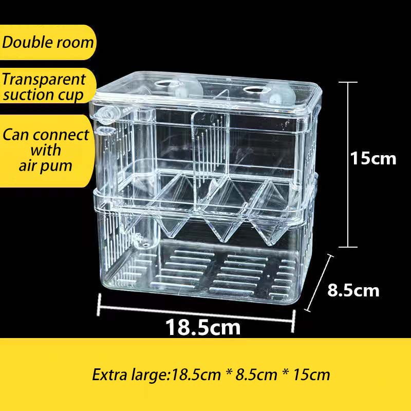 AQUARZOO Aquarium Breeder Box for Fish Tank, Breeding Box Fish ...