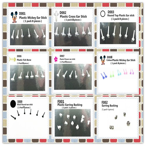 Cartoon Ear Stick Fashion Earring Ear Ring earring earstuds backing ...