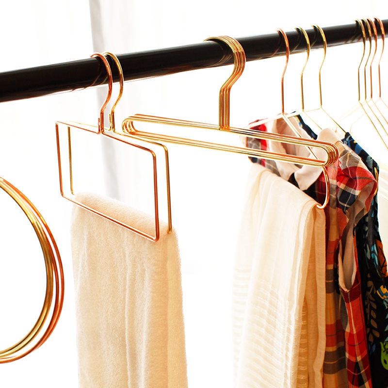 Nordic style Rose Gold Iron Round Square Shape Hangers Wall Hook ...