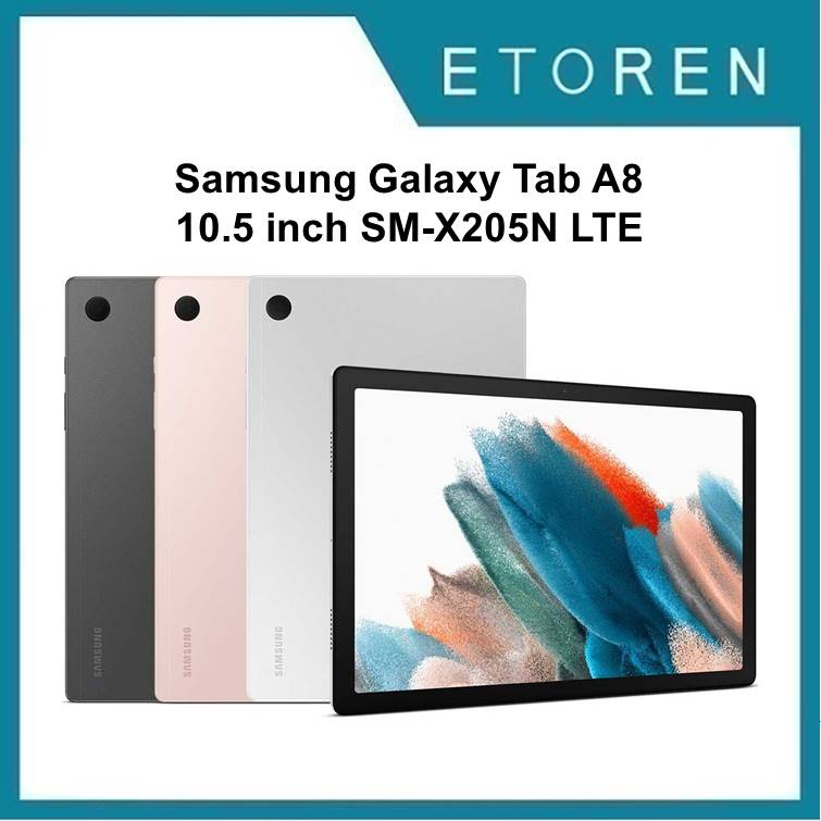 Samsung Galaxy Tab A8 10.5 inch SM-X205N LTE 64GB Grey/Silver (4GB RAM) | Shopee Singapore