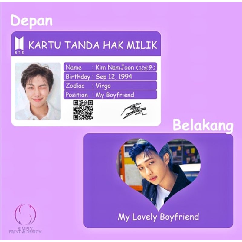 Boyfriend CARD BTS BANGTHAN SIGN CARD BOYFRIEND PREMIUM EDITION ...
