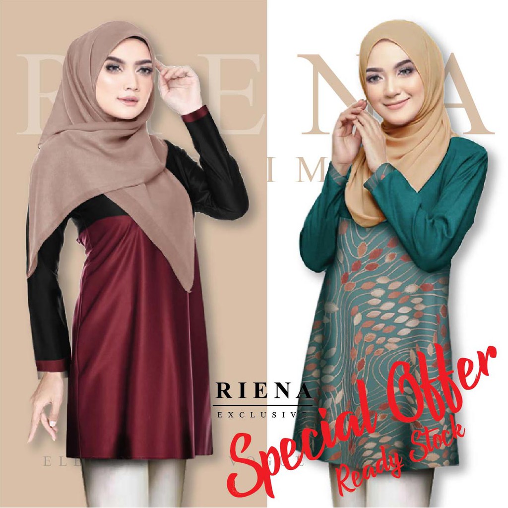 EXCLUSIVE Blouse Muslimah Fashion / IRONLESS / LABUH / | Shopee Singapore