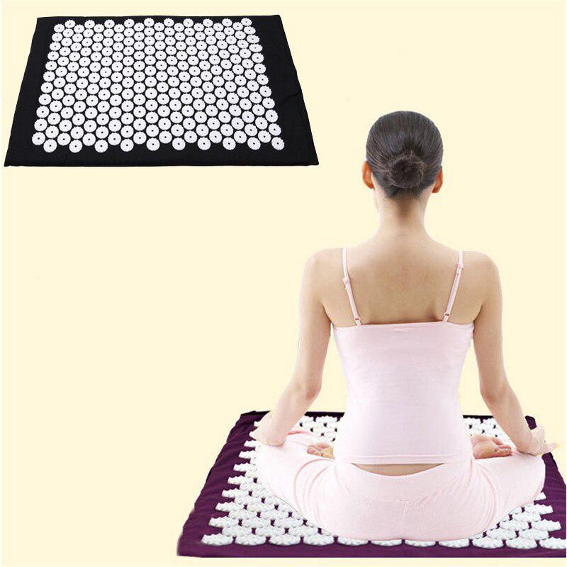 Massager Acupressure Mat Relieve Stress Pain Acupuncture Spike Yoga Mat ...
