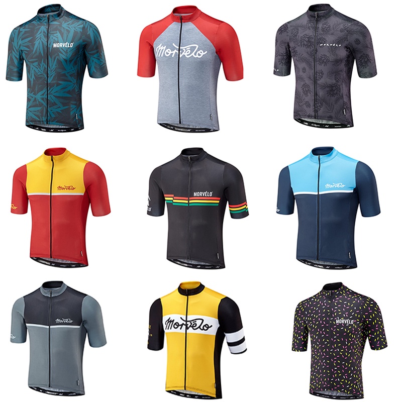 MORVELO Cycling Jersey Men's Short Sleeve Comfortable Breathable Outdoor Road Mountain Bike ...