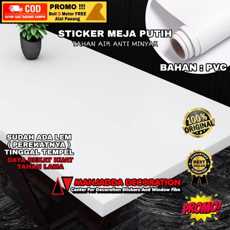 PUTIH White Table Stickers White Stickers for Decoration | Shopee Singapore