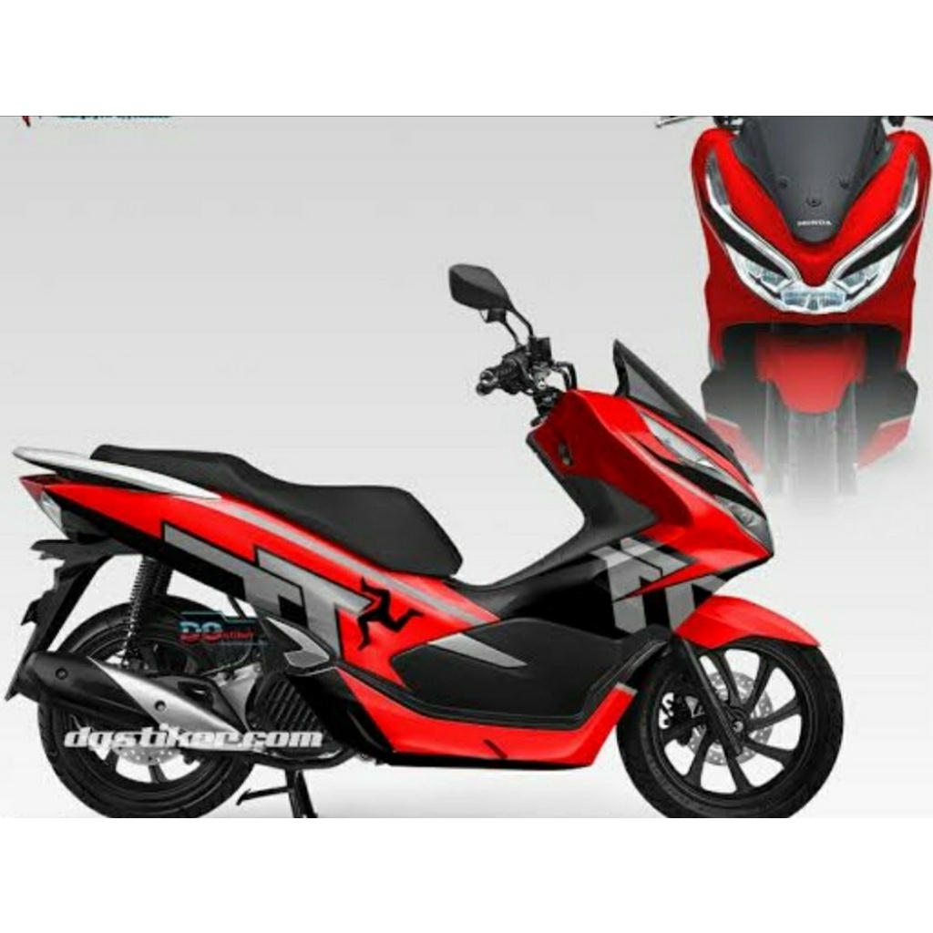 MERAH Pcx full body Red TT premium Decal | Shopee Singapore