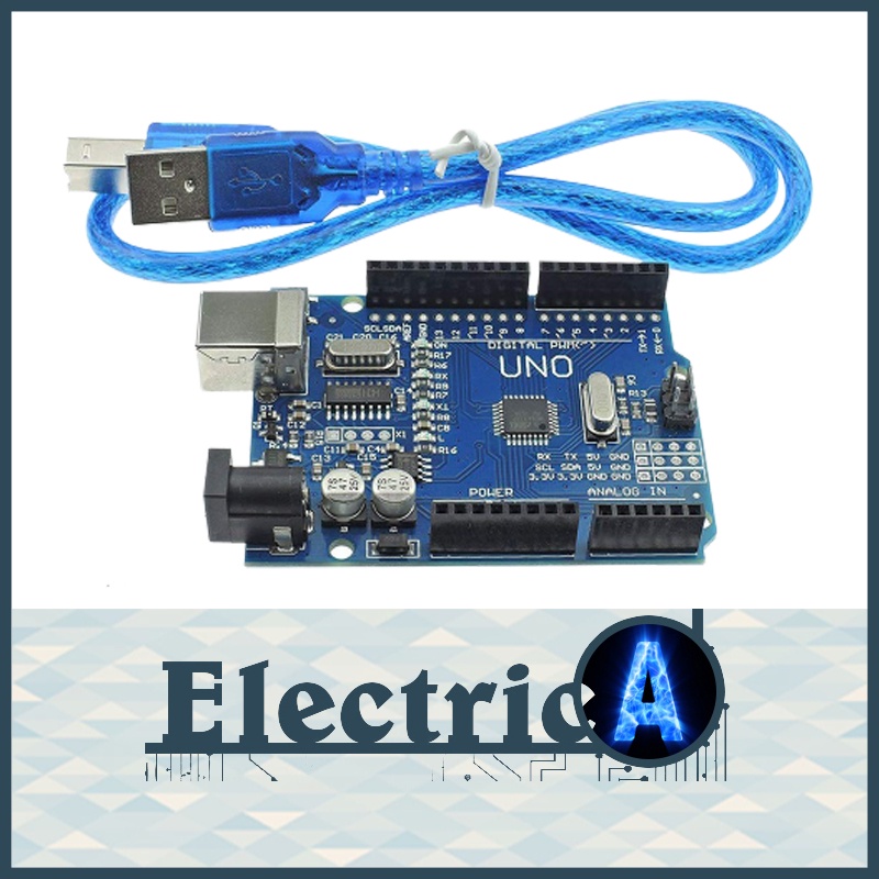 Arduino Uno + (Free Cable) Compatible DCCduino UNO R3 CH340G Driver - SMD Atmel ATMEGA ...