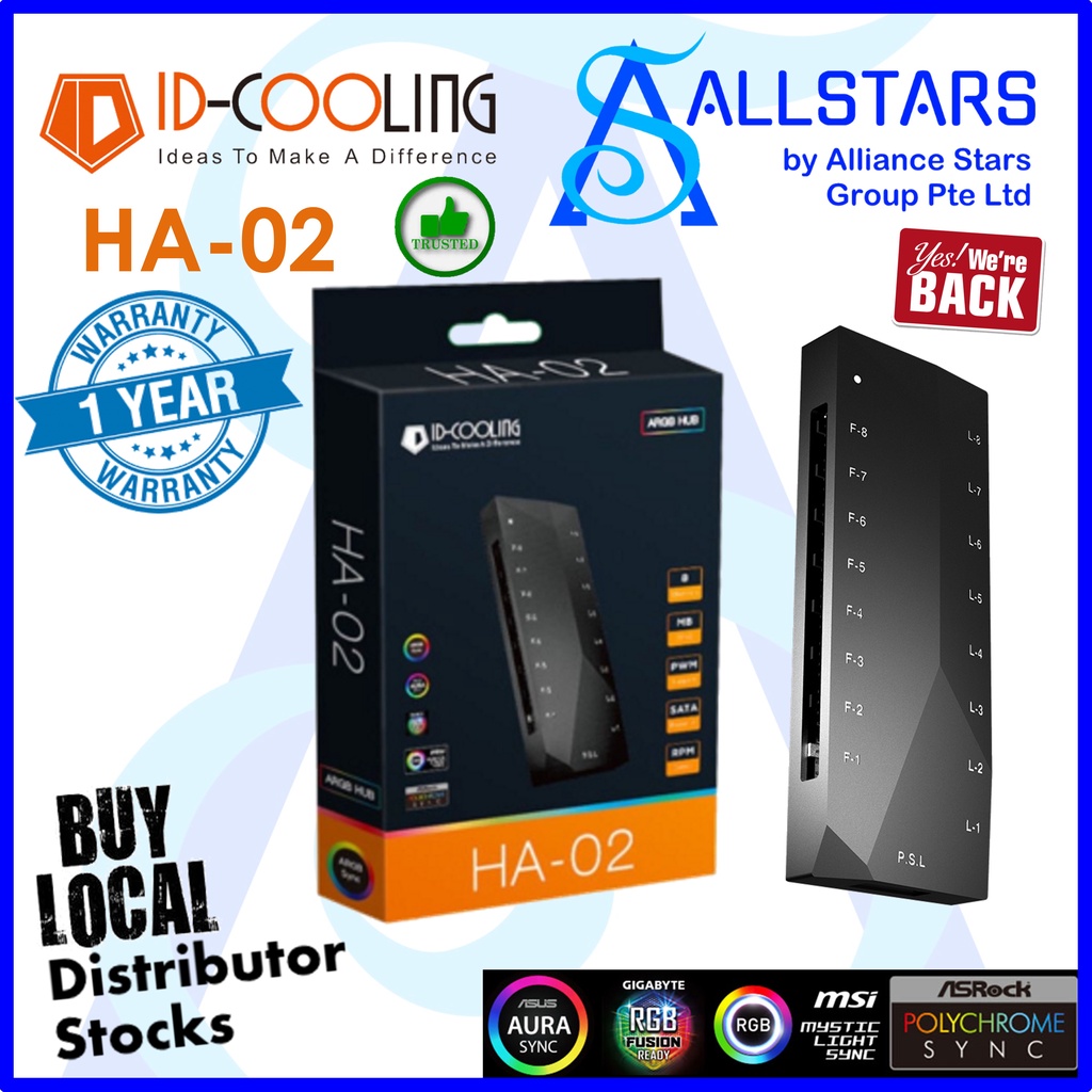 (ALLSTARS : DIY Promo) *Shipping New model HA-08* ID-Cooling HA-02/HA08 ...
