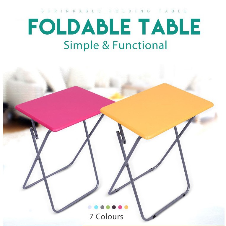 Colorful Foldable Table Portable Picnic Study Camping Outdoor Folding ...