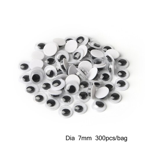 50-500pcs Self-adhesive 5-24mm Animal Moving Eyes For Toys Dolls Googly ...
