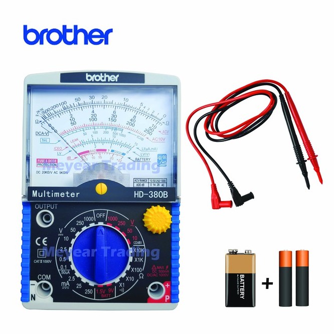 Brother HD-380B/ HD-390/ YH-372C Multimeter Analog Meter Multitester ...