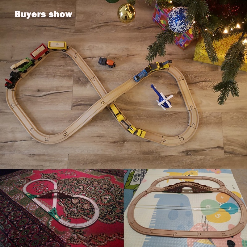 Thomas 【Wooden Train Track Toy】Children Wooden Track Set Toy Compatible ...