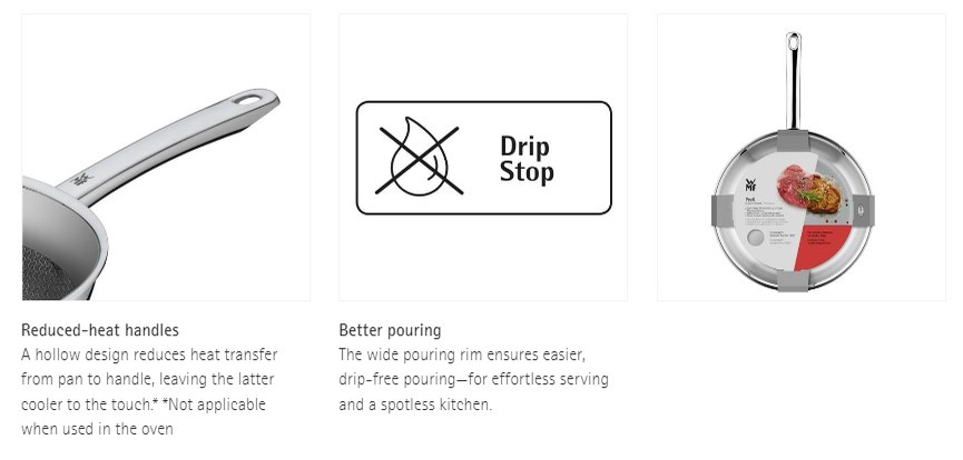 WMF Profi Frying Pan 28cm Stainless Steel 18/10 0790386991 | Shopee ...