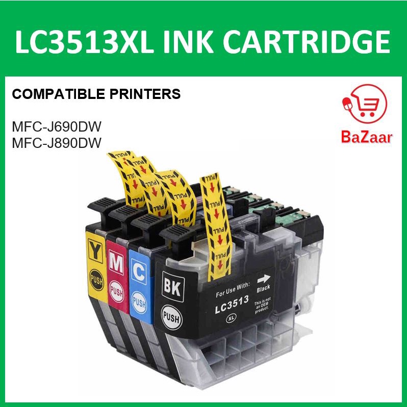 Compatible Brother LC3511/LC3513/LC-3511/LC-3513/LC3511XL/LC3513XL/LC ...