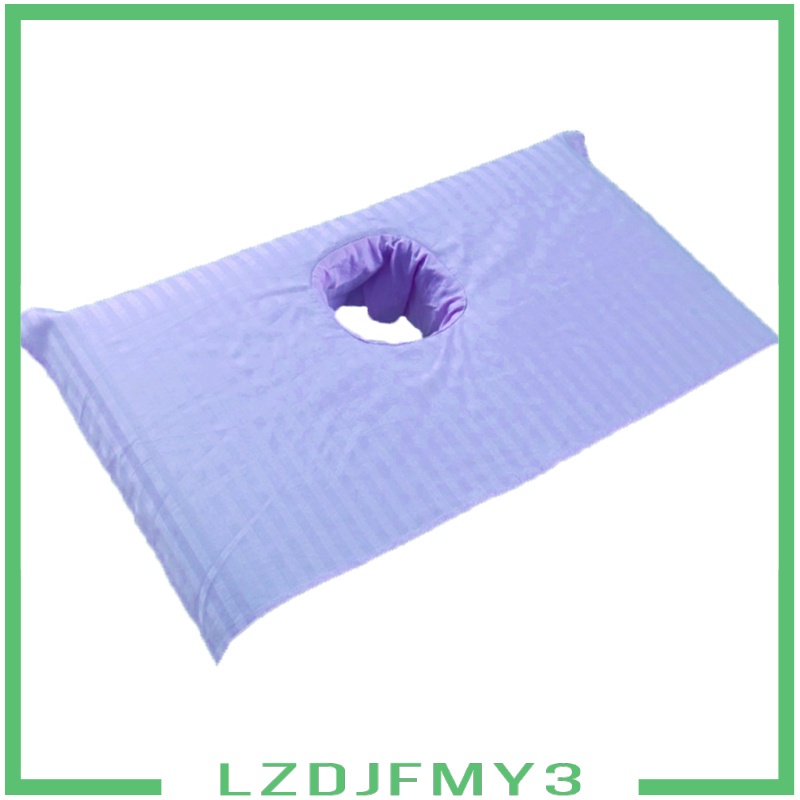[ Sectional Massage Table Sheets Beauty Bed Sheet Cover with Face Hole ...