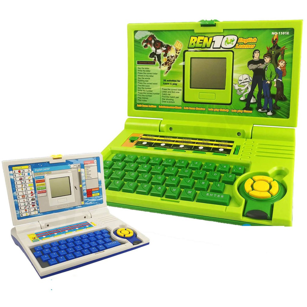 20 ACTIVITIES BEN 10/ BLUE ENGLISH LEARNING LAPTOP FOR KIDS/ LAPTOP ...