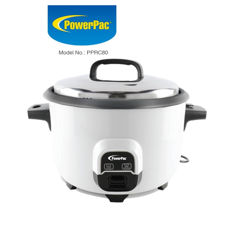 PowerPac Rice Cooker, Commercial Rice Cooker, Big Rice Cooker 8.0L with ...