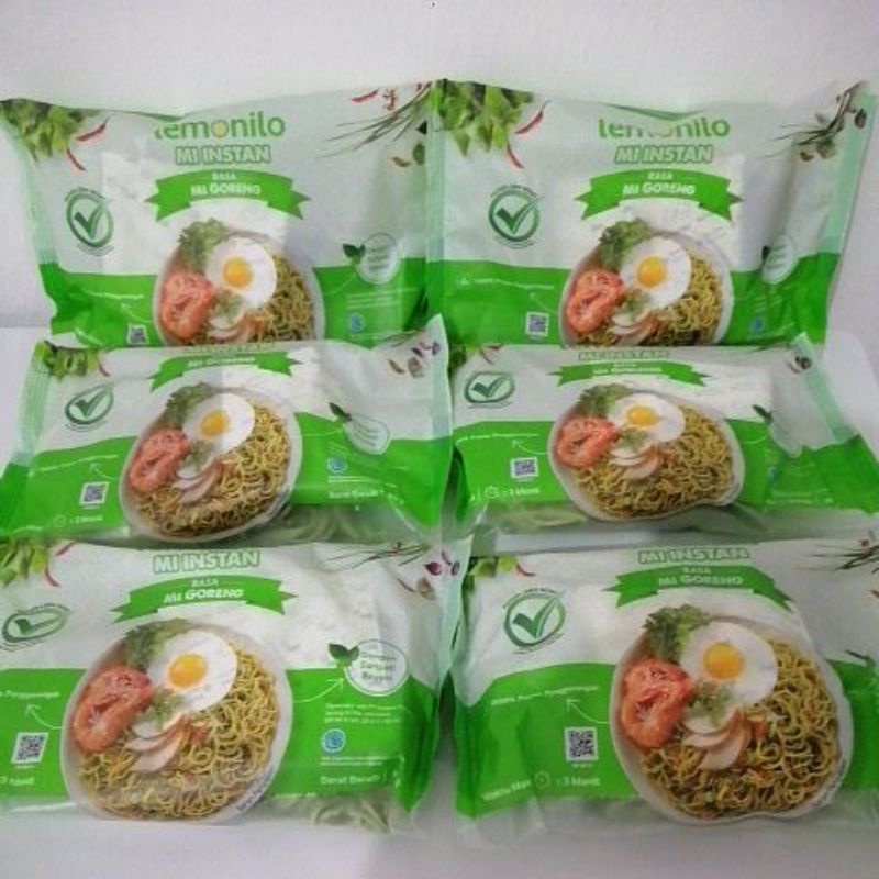 bundle of 6 packets Lemonilo mie goreng-lemonilo healthy instant fried ...