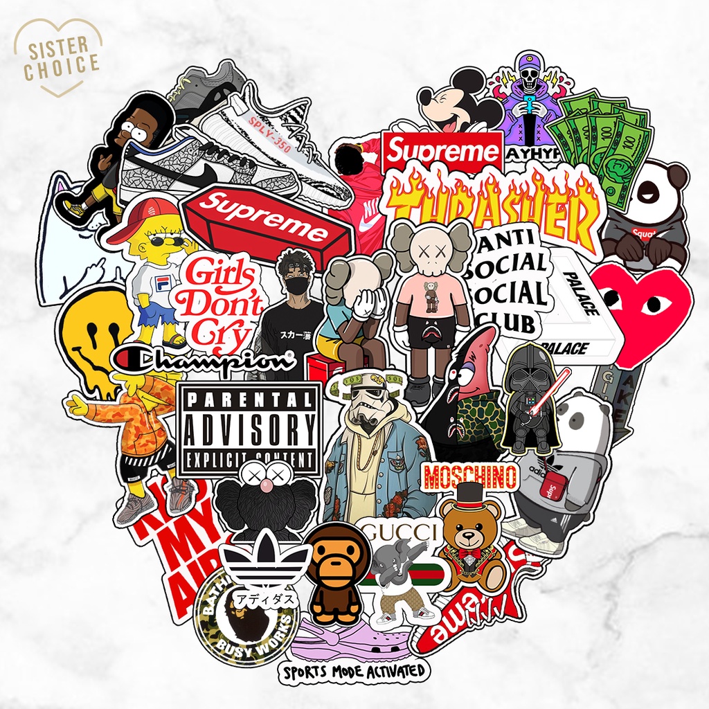 Hype Sticker/Hypebeast Sticker/Cool Sticker | Sticker Tumbler HP Helmet ...