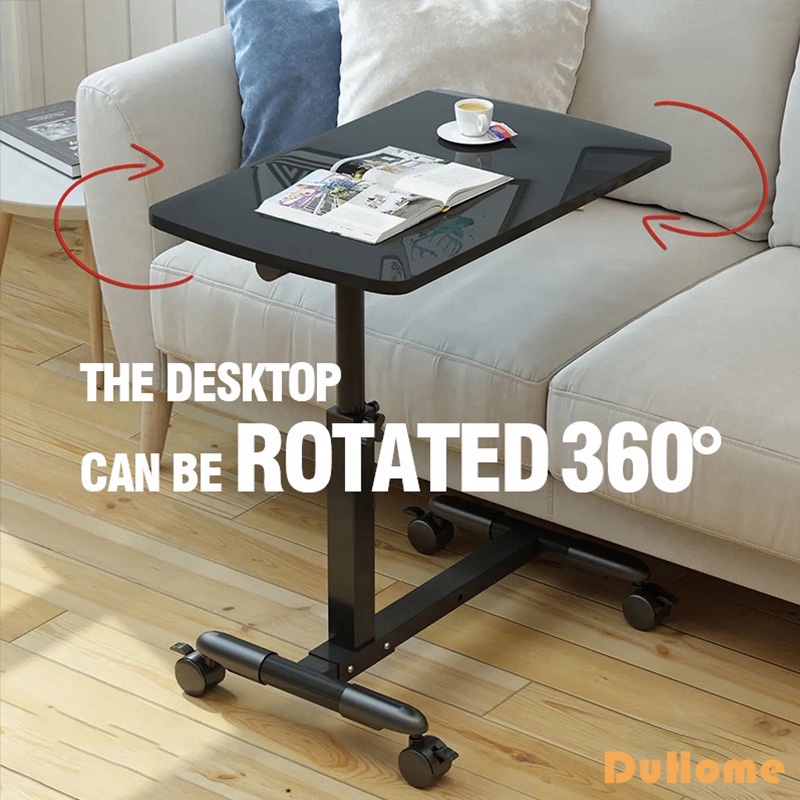 YSSH Foldable Laptop Table Small Foldable Table With Wheels Side Table ...