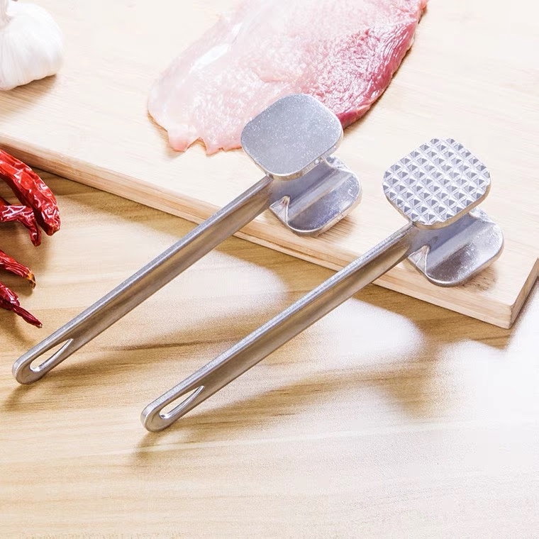 Aluminium Alloy Meat Mallet Tenderizer Double-sided Meat Hammer Tukul ...