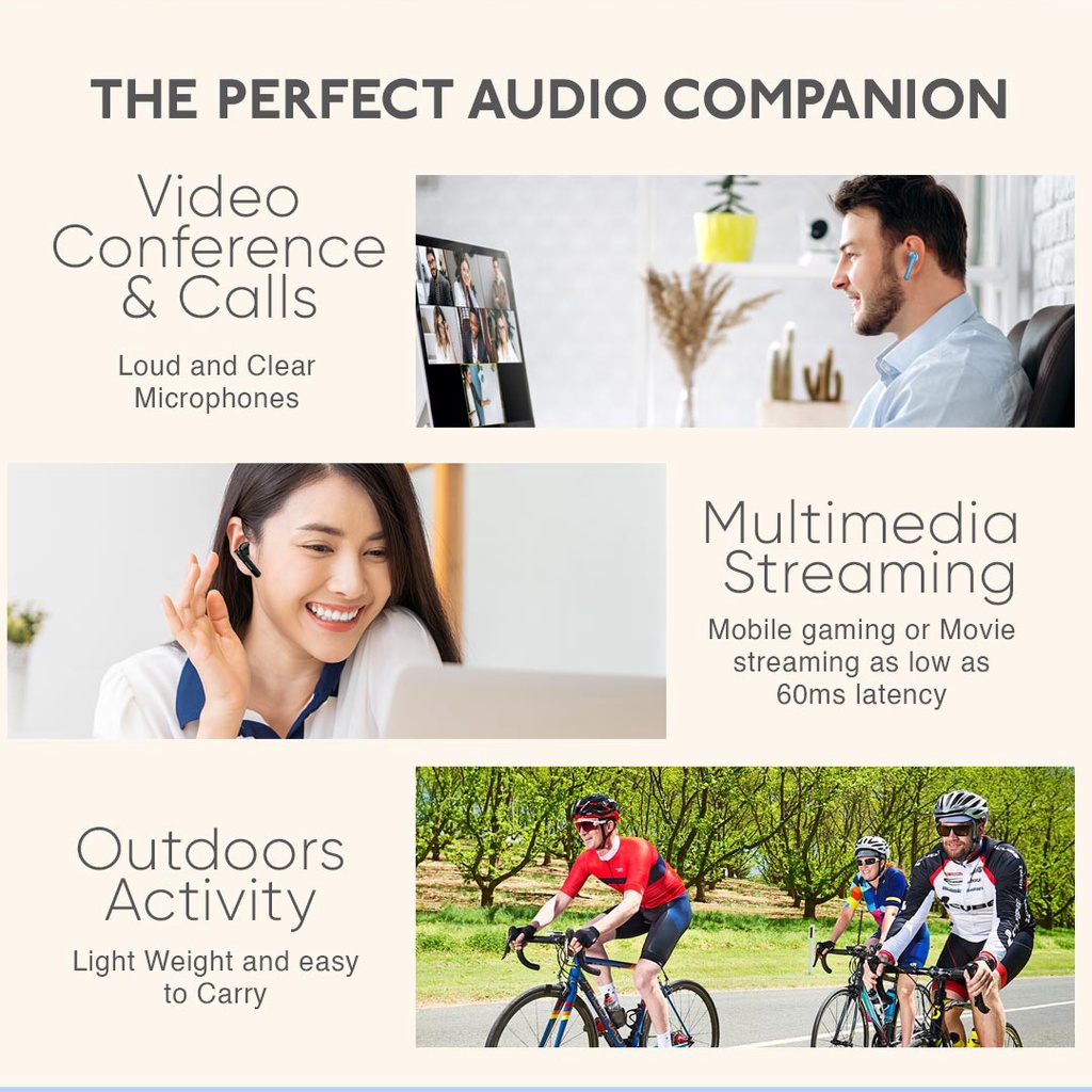 SonicGear Earpump TWS 3+ Bluetooth 5.0 Ear buds Earphone True Wireless ...
