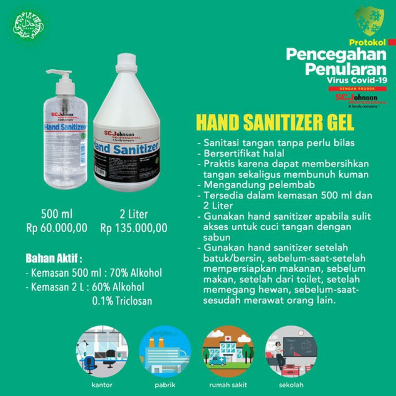 Anti Bacterial Gel Hand Sanitizer (JOHNSON) | Shopee Singapore