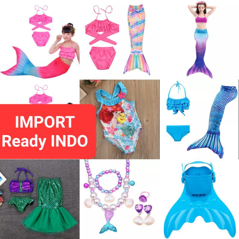 Mermaid Costume import FREE ACCESORIES bikini monofin mermaid Feet ...