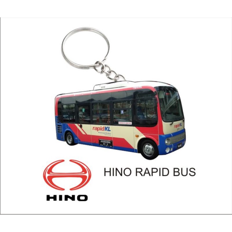 Hino Rapid bus keychain 2d prasarana Hino poncho | Shopee Singapore