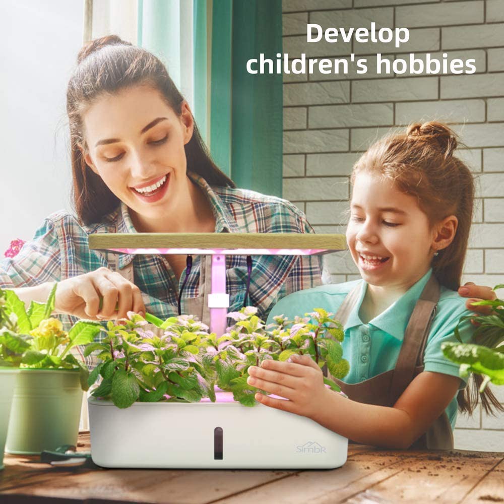 Hydroponic Indoor Countertop Smart Planter System with Integrated Grow ...