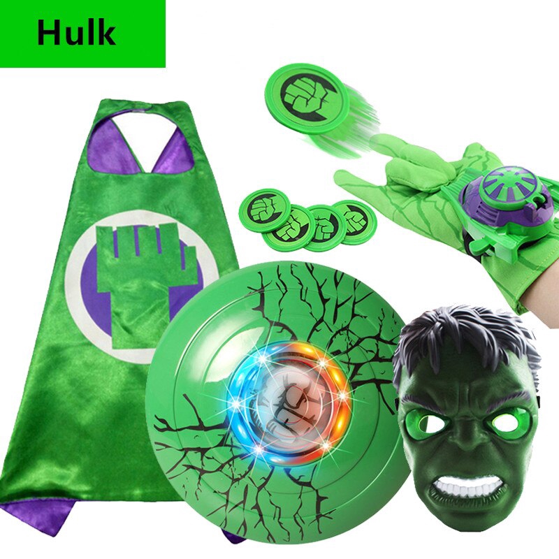 Movie Avengers Hulk Action Figure Super Hero Hulk Sound Light Shield ...