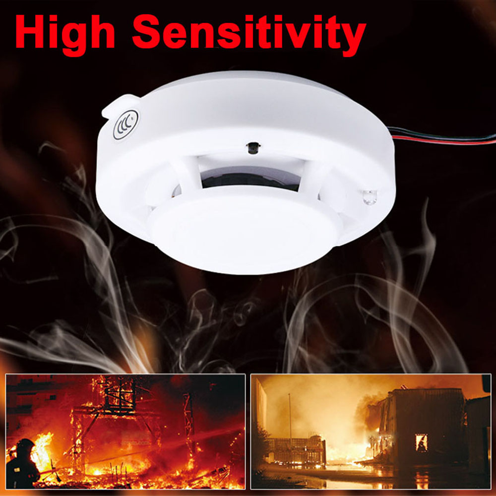 [Ready Stock]80dB/3meters High Sensitivity Wireless Smoke Detector Fire ...
