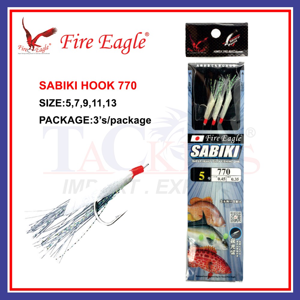 MERAH MATA Fire Eagle Sabiki Hook 770 Fishing Hook Apollo Fish Hook ...