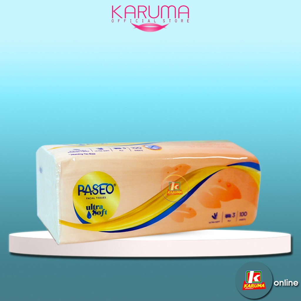 Paseo Facial Tissue, Paseo Ultra Soft Tissue, Soft Pack 100s | Shopee ...