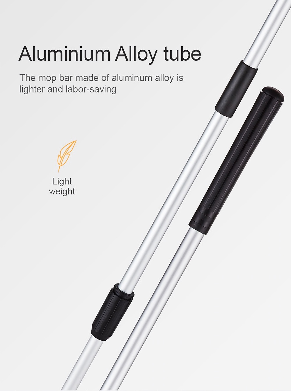 [Sweet Home] SupaMop Spin Mop Pole Set Labour Saving Mop Handle Hand ...