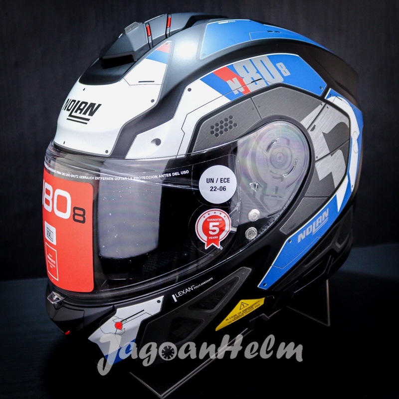 Nolan Helmet N808 STARSCREAM NCOM 036 | Flat BLACK | N80-8 DUAL VISOR ...