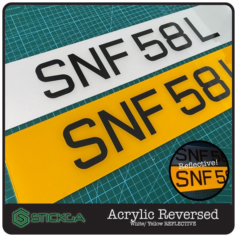 Hong Kong Acrylic Car Plate [LTA NON COMPLIANT] –, 40% OFF