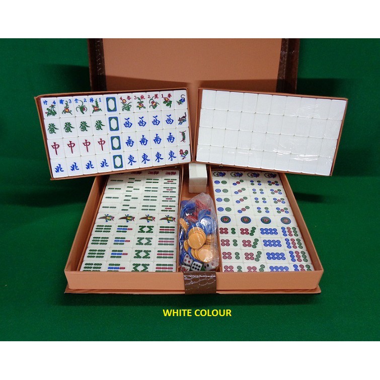 Solid Colour Mahjong Set (A1 size 37mm / A2 Size 35mm) | Shopee Singapore